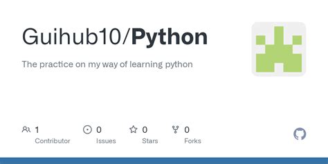 Github Guihub Python The Practice On My Way Of Learning Python