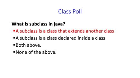 Java Inheritance Sub Class Constructors Method Overriding Ppt