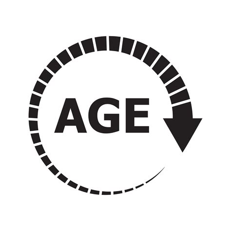 Age Icon Design Vector Illustration Arrow Symbol Age Limit Concept 11020009 Vector Art At