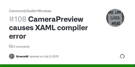 Camerapreview Causes Xaml Compiler Error · Issue 108