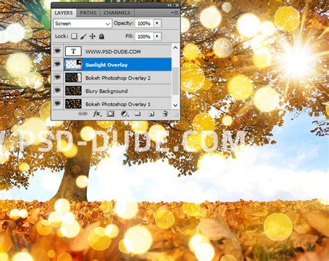 how to add bokeh effect in photoshop