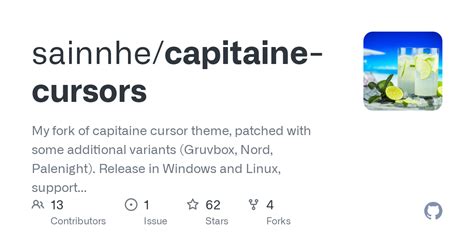 Github Sainnhe Capitaine Cursors My Fork Of Capitaine Cursor Theme Patched With Some