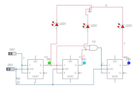 Copy Of 3 Bit Up Counter Multisim Live