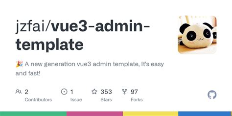 Github Jzfai Vue Admin Template A New Generation Vue Admin Template It S Easy And Fast