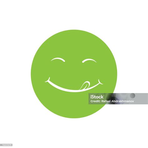 벡터 이모티콘 혀로 입을 핥는다 즐겁고 만족스럽고 잘 먹는 전체 얼굴 맛있는 맛있는 아이콘 맛있는 미식가 얌 로고 고풍스런에 대한 스톡 벡터 아트 및 기타 이미지 Istock