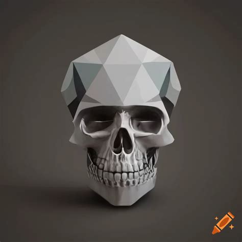 Geometric Skull Artwork On Craiyon