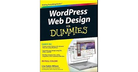wordpress web design for dummies by lisa sabin wilson