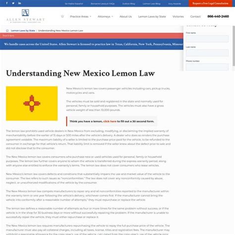 Unlocking The Mysteries Of New Mexicos Lemon Law Your Comprehensive