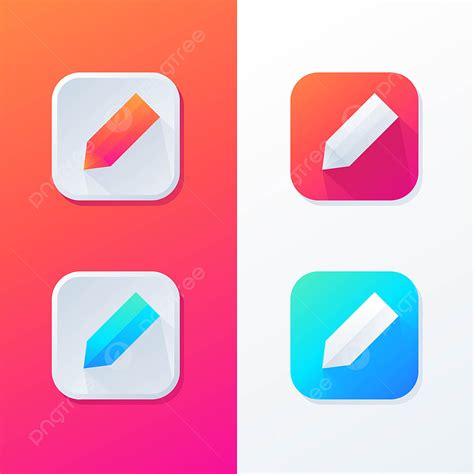 연필 아이콘 응용 프로그램 응용 프로그램 버튼 배경 Png 일러스트 및 벡터 에 대한 무료 다운로드 Pngtree
