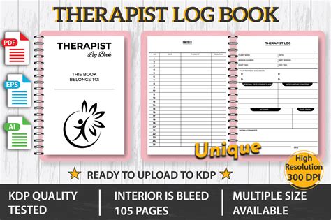 Therapist Log Book Graphic By Handybooks · Creative Fabrica