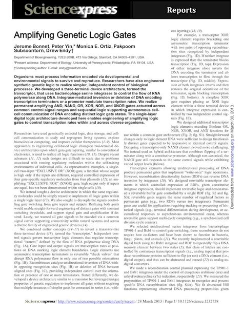 Pdf Dna Logic Gate Dokumentips