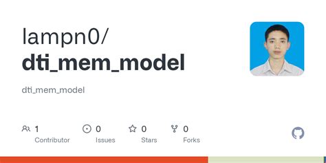 GitHub Lampn Dti Mem Model Dti Mem Model
