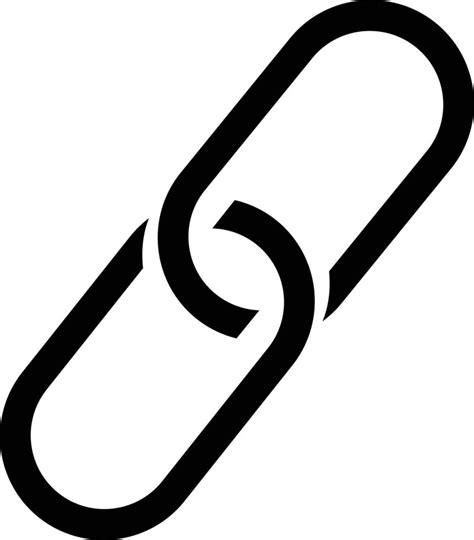 Link Icon Vector Chain Link Symbol Hyperlink Sign 22123326 Vector