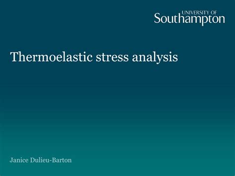 Ppt Thermoelastic Stress Analysis Powerpoint Presentation Free