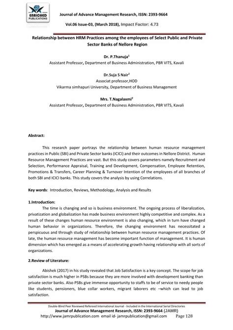 Pdf Relationship Between Hrm Practices Among The Employees … Uploads 72