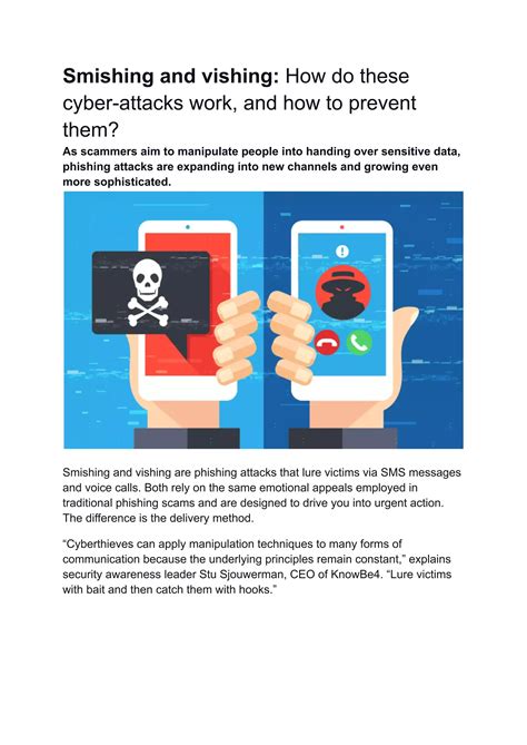 Phishing Smishing And Vishing How These Cyber Attacks Work And How To Prevent Them Pdf