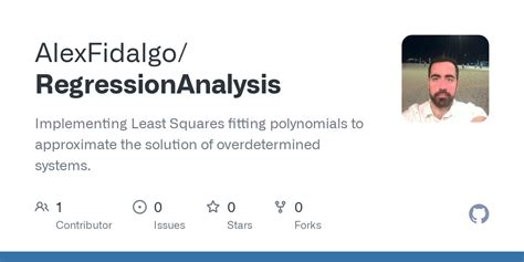Github Alexfidalgo Regressionanalysis Implementing Least Squares Fitting Polynomials To