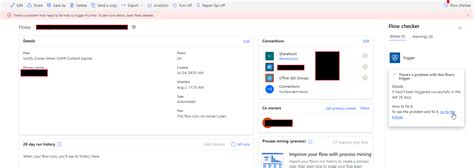 M365 Compliance Connector Error In Power Automate Flow With Retention