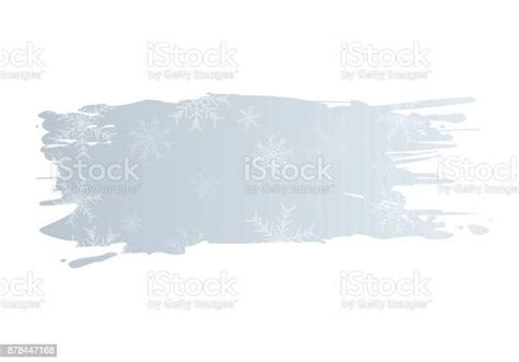 페인트 브러시 및 복사 공간 벡터 일러스트 레이 션과 눈송이의 크리스마스 배경 디자인 개념에 대한 스톡 벡터 아트 및 기타