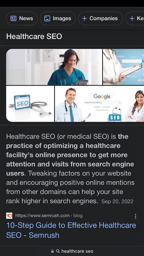 SERP Features Featured Snippet