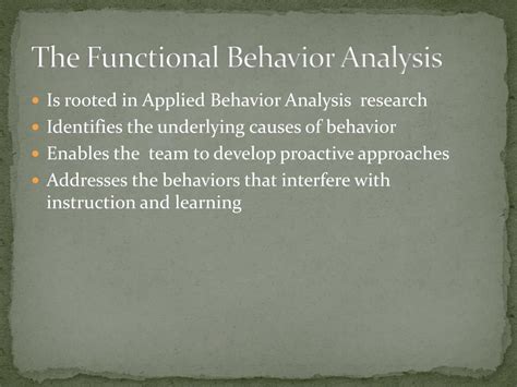Ppt Functional Behavior Analysis And Behavior Intervention Plans