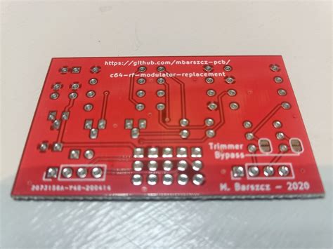 Commodore C RF Modulator Replacement DIY Kit Retronepa Productions