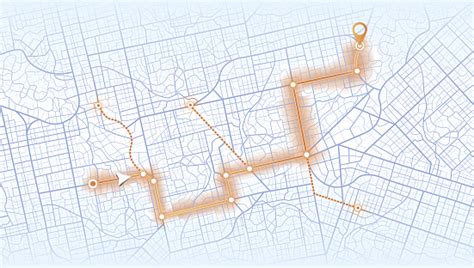 미래 내비게이션지도 거대한 도시 평면도 캐주얼 그래픽 디자인의 그림 마을의 파편 거리 도로와 위치 벡터 배경 로드맵의 화려한 벡터 그림입니다 개념에 대한 스톡 벡터 아트 및