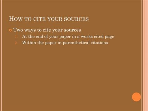 PPT MLA Style Citations PowerPoint Presentation ID