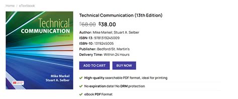 Pdf Technical Communication 13th Edition Bedford St Martins