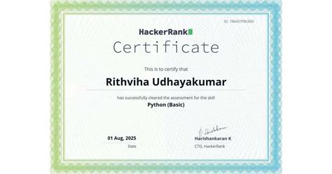 🎉 Proud To Share That Ive Successfully Completed The Python Basic Skill Certification By