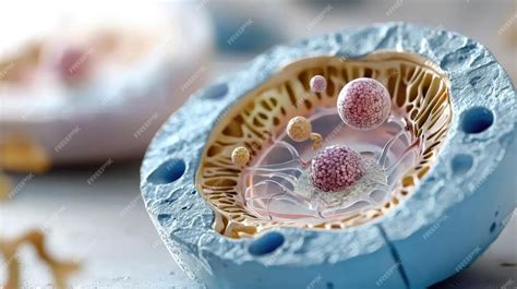 Organizational Structure Cell In Section Illustrating Detailed Layout And Function Within