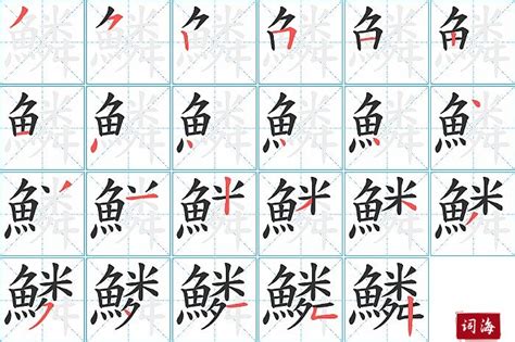 麟的笔画顺序怎么写 笔画顺序怎么写 是什么字 第3页 大山谷图库