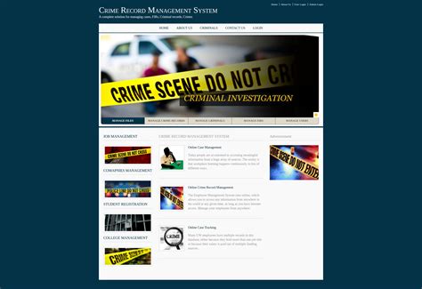 Crime Record Management System Using Java Jsp And Mysql