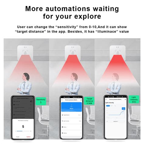 Deliqiba Tuya Zigbee Human Presence Detector With Holder Smart Human