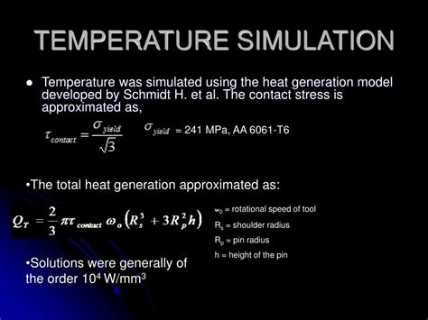 Ppt High Speed Fsw Modeling Powerpoint Presentation Free Download