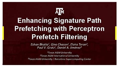 Enhancing Signature Path Prefetching With Perceptron Prefetch Filtering