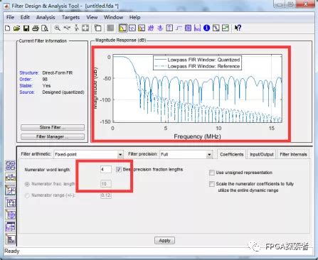 matlab与FPGA数字滤波器设计1通过matlab的fdatool工具箱设计FIR数字滤波器 FPGA 开发圈