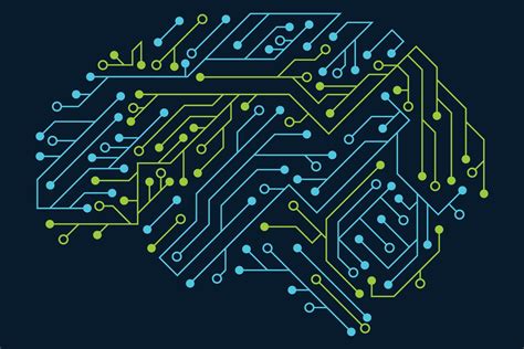 Artificial Intelligence Brain Illustration With Board Circuit Circuit Board Human Brain