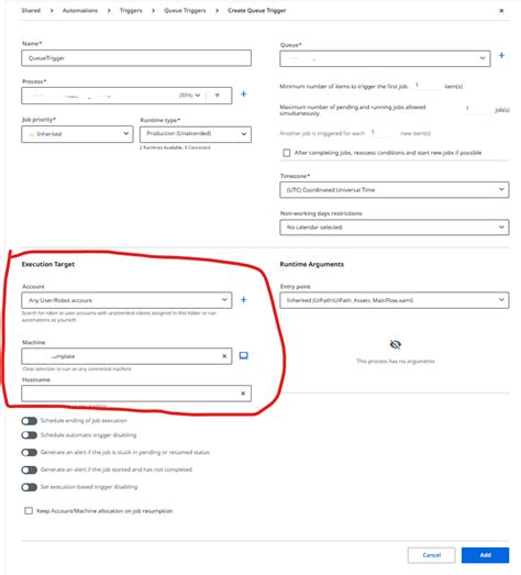 How To Restrict Queue Trigger Execution To Specific Robot Machine Pair In Modern Folder