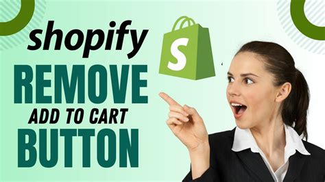 how to remove add to cart button on shopify easy youtube