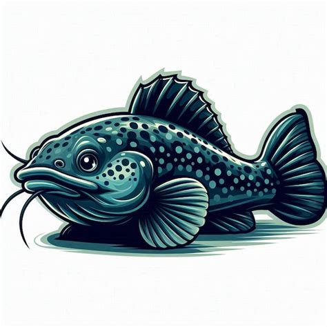 Flathead Catfish Vector Cartoon Illustration Premium Ai Generated Vector