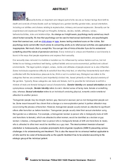 Doc Exploring Sexual Identity And Its Complexities