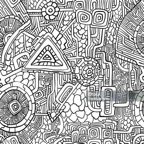 환각 추상적 인 매끄러운 패턴 흑백 배경 표면 디자인 인쇄 포스터 아이콘 웹 그래픽 디자인에 대한 벡터 일러스트레이션 강에 대한 스톡 벡터 아트 및 기타 이미지 Istock