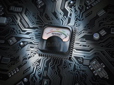 Speed Level Indicator Performance Power Measure Rating From Low To