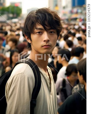 AIで生成したイケメン日本人のイラスト素材 PIXTA