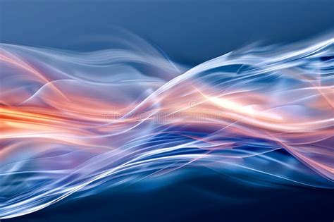 Abstract Flowing Lines In Vibrant Colors Creating A Dynamic Visual Effect Stock Illustration