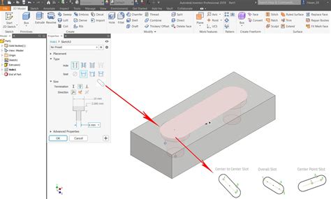 Slot Feature Creation In Modeling Mode Page 3 Autodesk Community