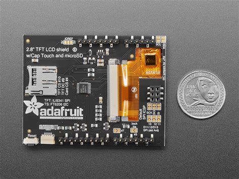 TFT Touch Shield For Arduino With Capacitive Touch ID Adafruit Industries Unique