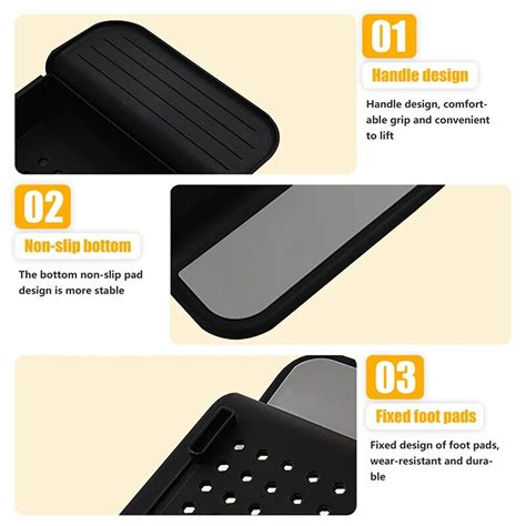 Badubg Прибираща се стойка за съхранение на вана Поднос за баня Рафт