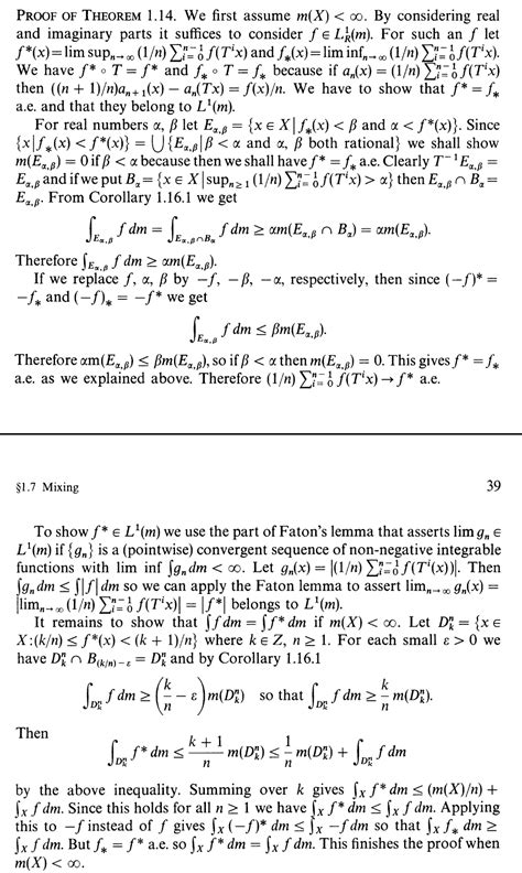 Measure Theory Proof Of Birkhoff Ergodic Theorem Mathematics Stack